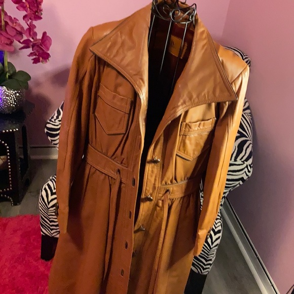 Country Pacers | Jackets & Coats | Vintage Brown Rust Colored Trench ...